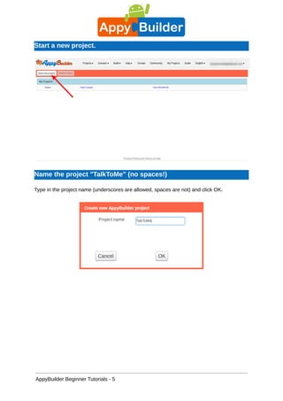 Appy Builder Beginner Tutorial Pdf