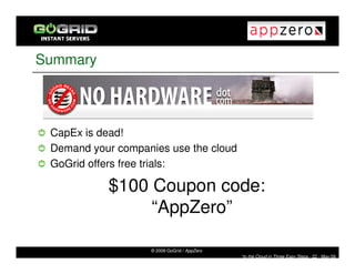 AppZero & GoGrid: Moving Windows Server Apps to Cloud in 3 Easy Steps | PDF