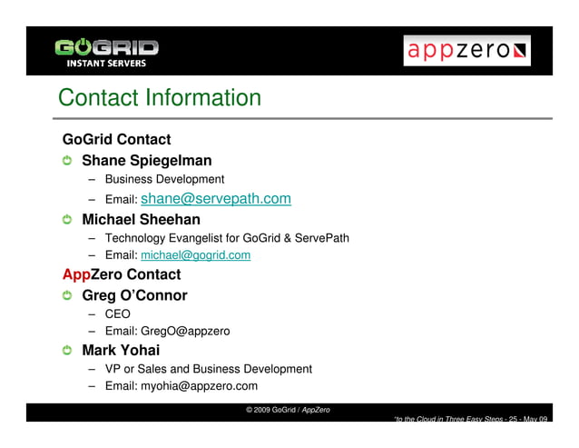 AppZero & GoGrid: Moving Windows Server Apps to Cloud in 3 Easy Steps | PDF
