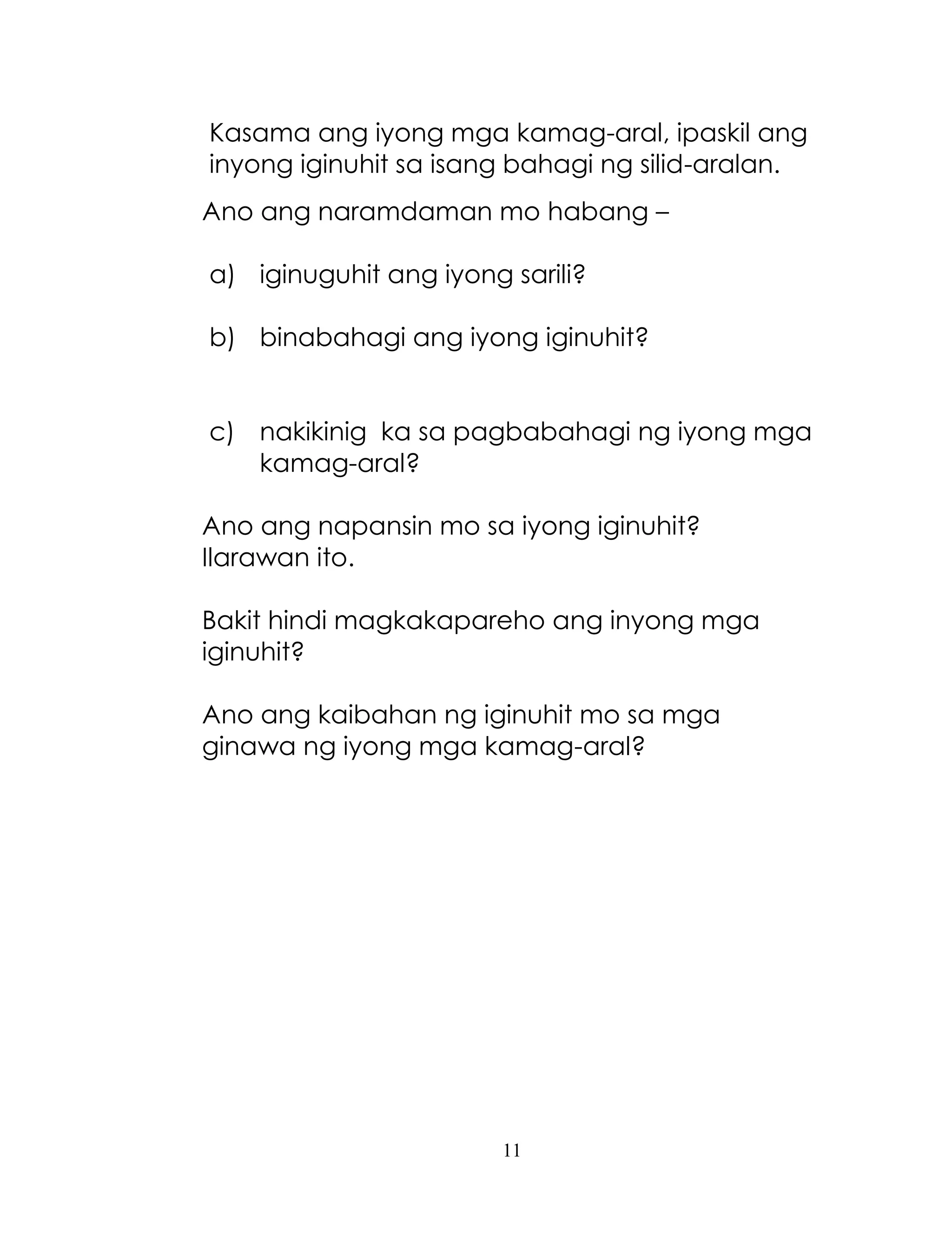 K TO 12 GRADE 1 LEARNING MATERIAL IN ARALING PANLIPUNAN (Q1-Q2) | PDF