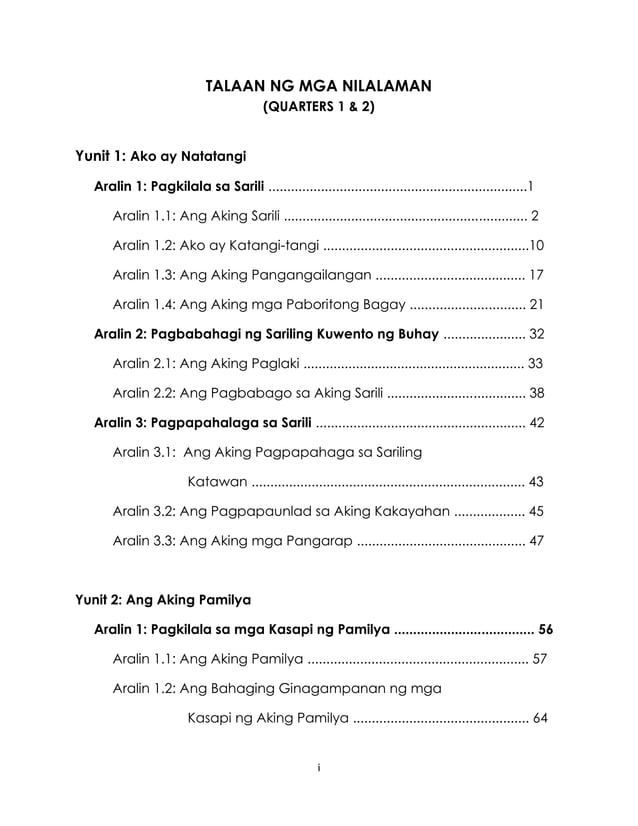K TO 12 GRADE 1 LEARNING MATERIAL IN ARALING PANLIPUNAN (Q1-Q2) | PDF