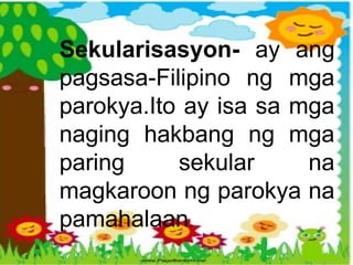 Secularization and mutiny in the Philippines | PPT