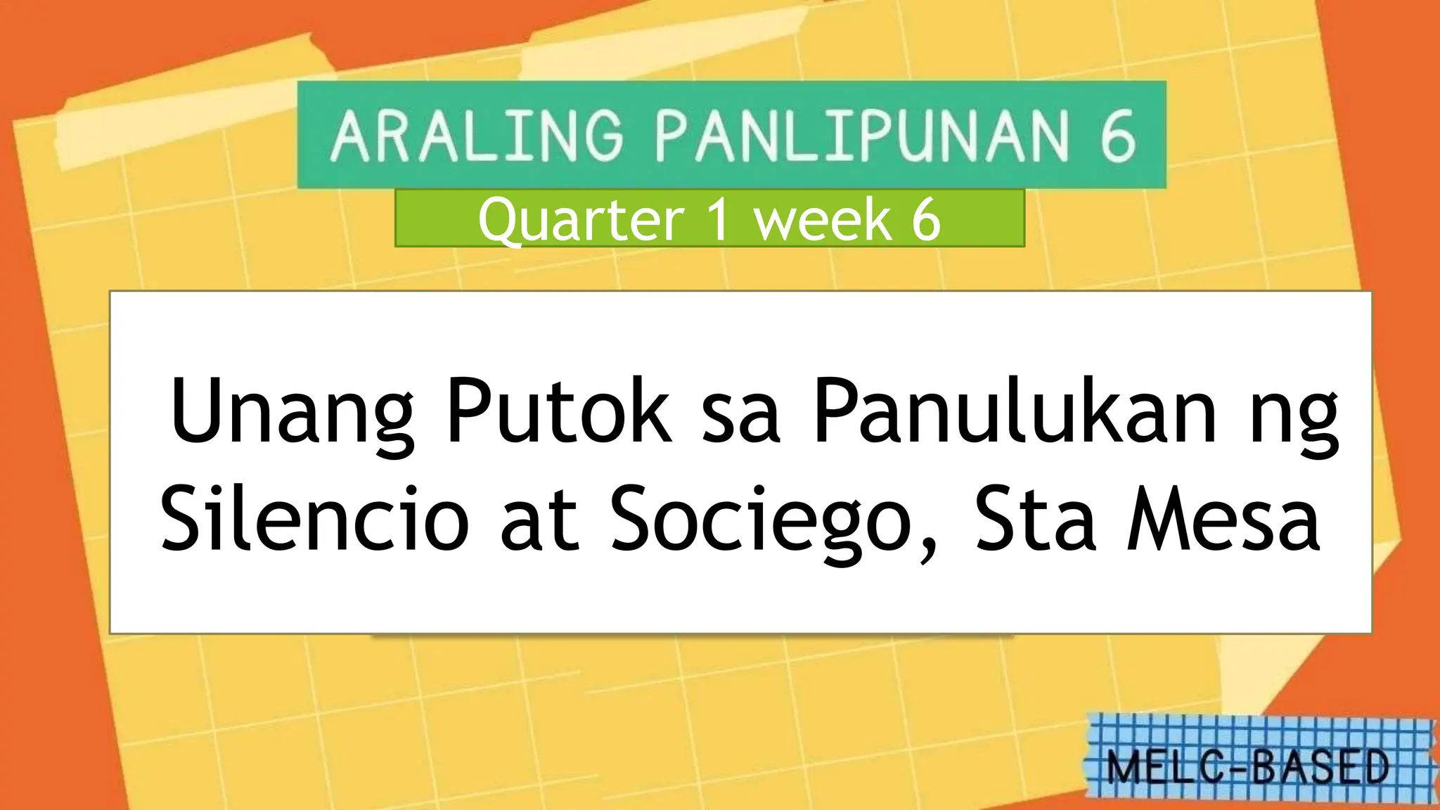 Araling panlipunan 6 Quarter 1, Week 1 Day 1 | PPTX