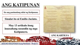 AP Q1 Wk2 ANG KILUSANG PROPAGANDA AT ANG KATIPUNAN.pptx