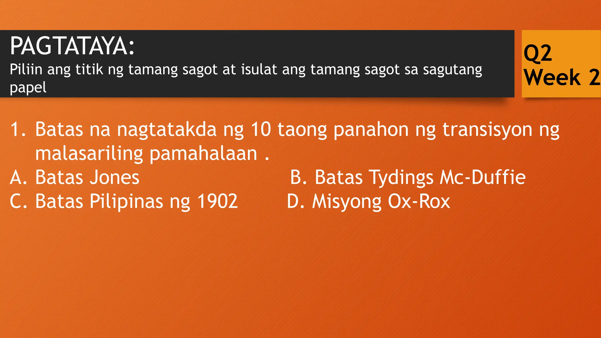 AP Q2 WEEK 3 DAY 5 SEPT 15 Pagsusumikap ng mga Pilipino tungo sa ...