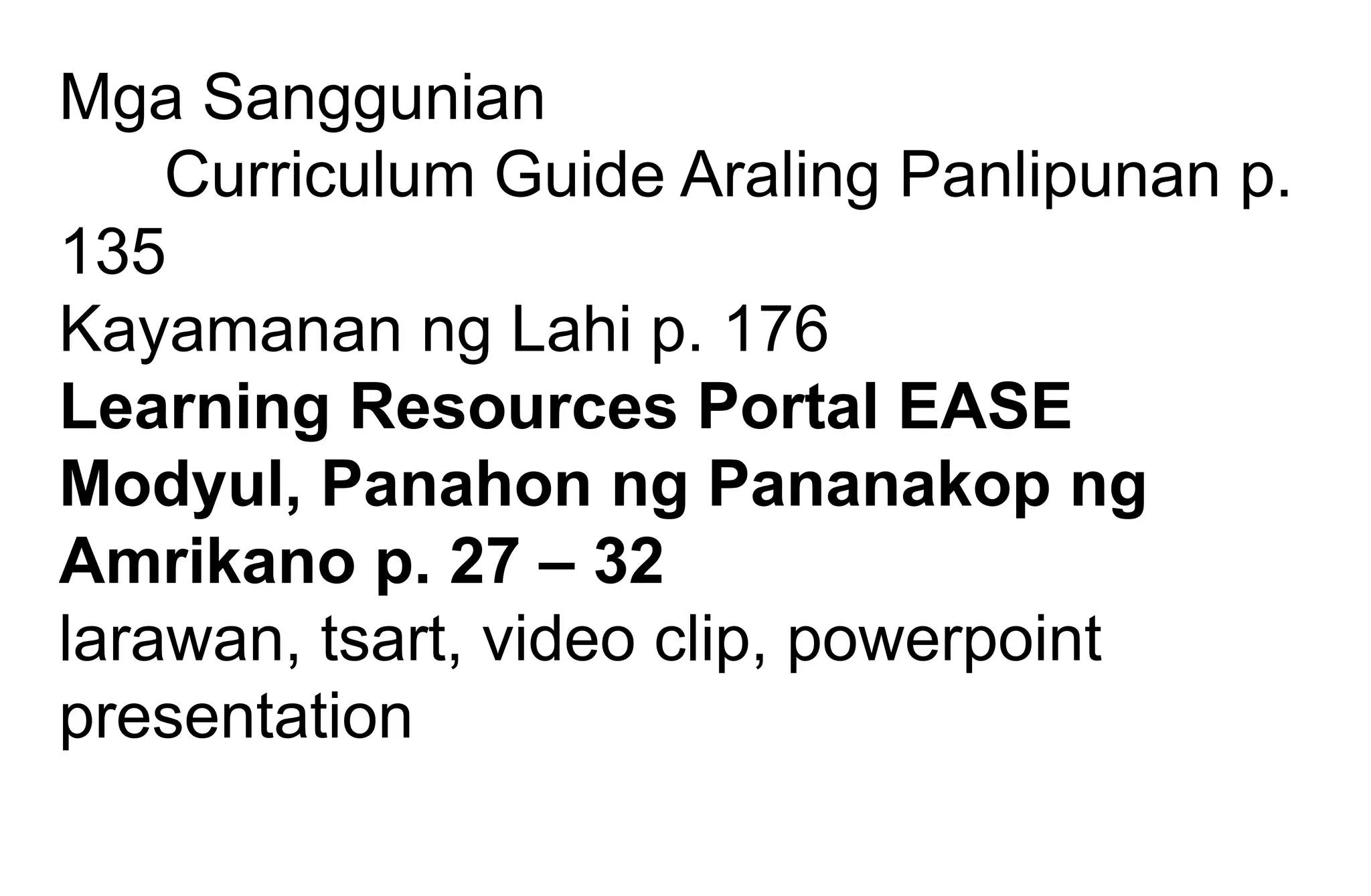 Ugnayang Pilipino-Amerikano at Kasunduang Militar | PPT