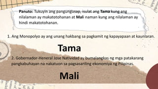 AP Q4 Week 1 ppt.pptx- Salik sa Pagusbong ng Nasyonalismo- Monopolyo ng ...