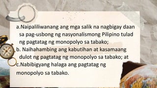 AP Q4 Week 1 ppt.pptx- Salik sa Pagusbong ng Nasyonalismo- Monopolyo ng ...