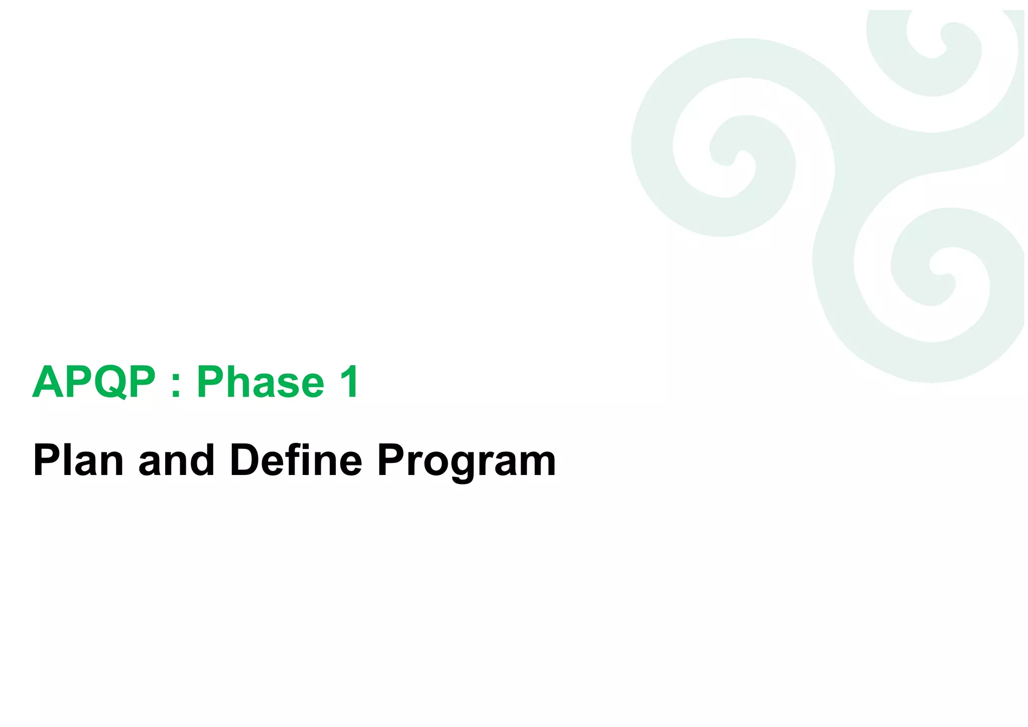 APQP: Advanced Product/Project Quality Planning | PDF