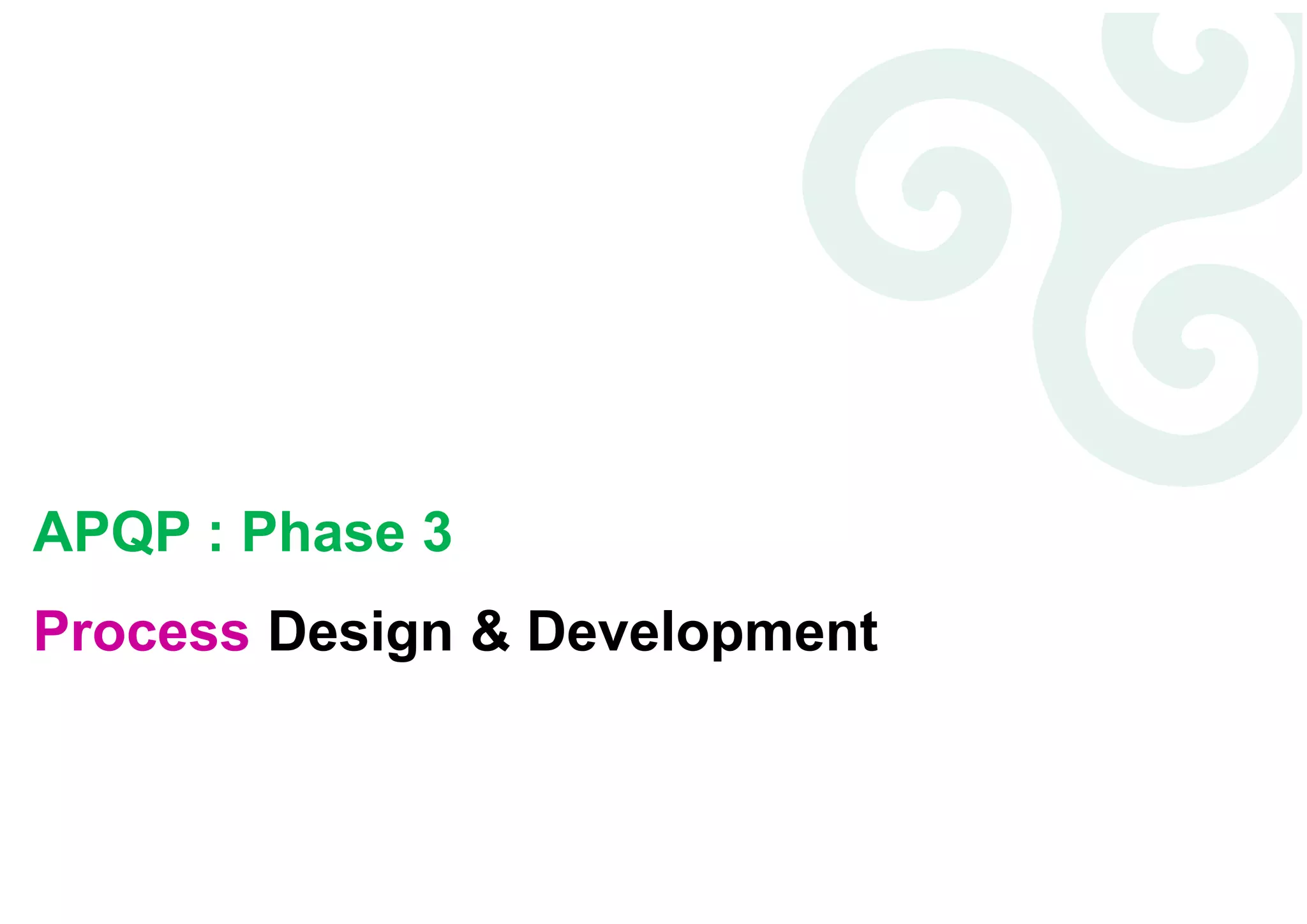 APQP: Advanced Product/Project Quality Planning | PDF