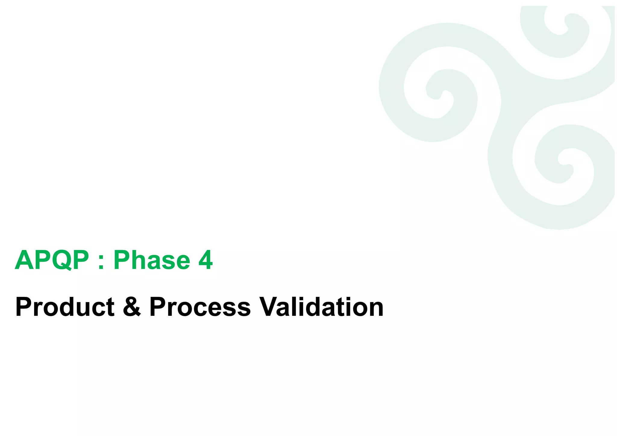 APQP: Advanced Product/Project Quality Planning | PDF