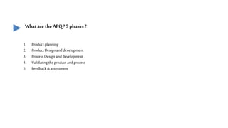 APQP Training, Learn APQP Process, Phases (Advanced Product Quality ...