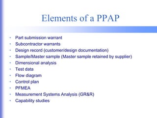 APQP-PPAP[1].ppt for engineering products | PPT