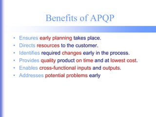 APQP-PPAP[1].ppt for engineering products | PPT