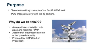 APQP FOR AUTOMOTIVE AND PPAP FOR SUPPLIER | PPTX