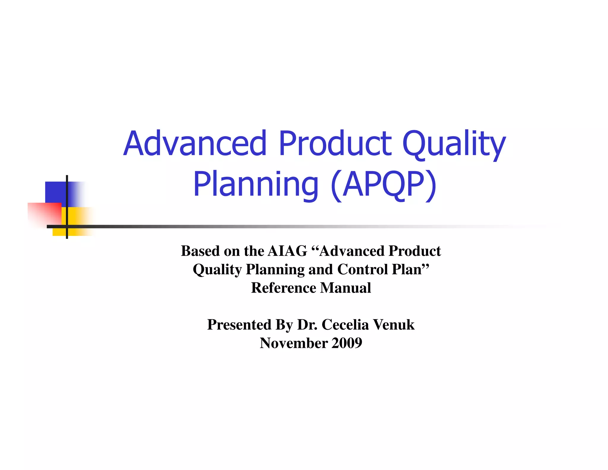 Apqp ppt | PDF