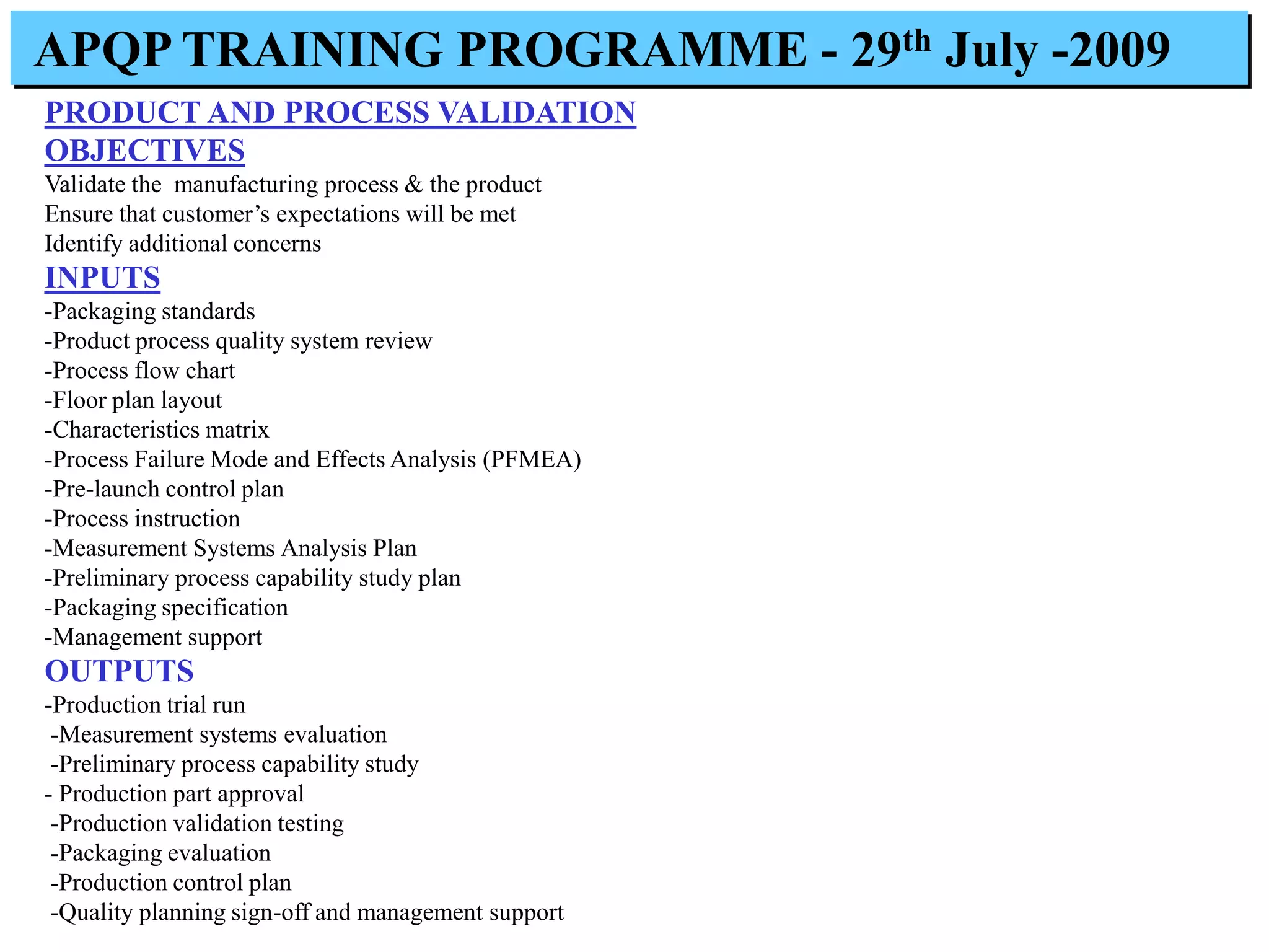 Apqp training presentation | PPT