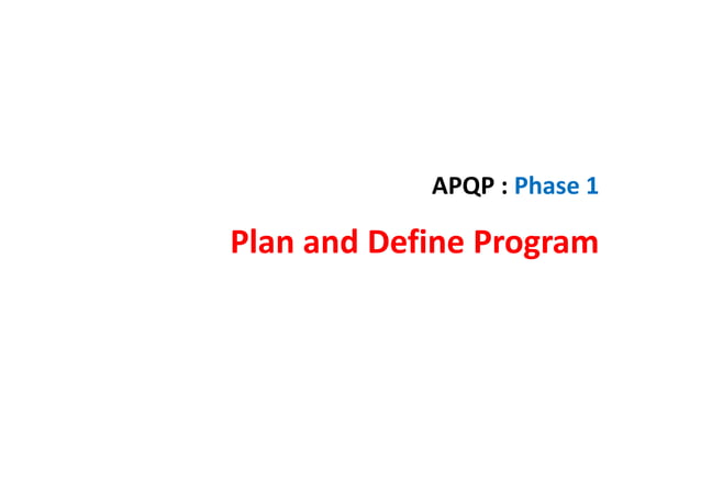 APQP. 2nd Edition | PDF