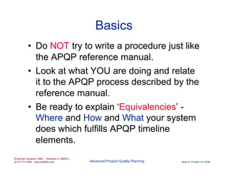 Comprehensive Guide to Advanced Product Quality Planning (APQP) in ...
