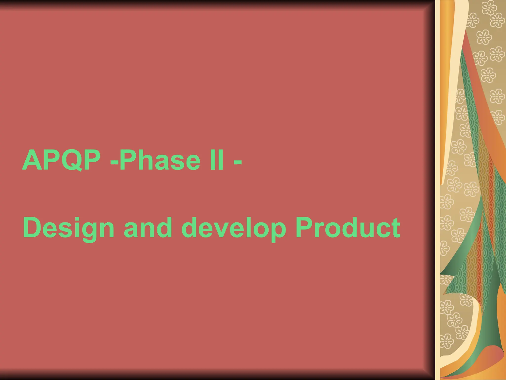 APQP ELEMENT LIST.ppt APQP list of documents | PPT