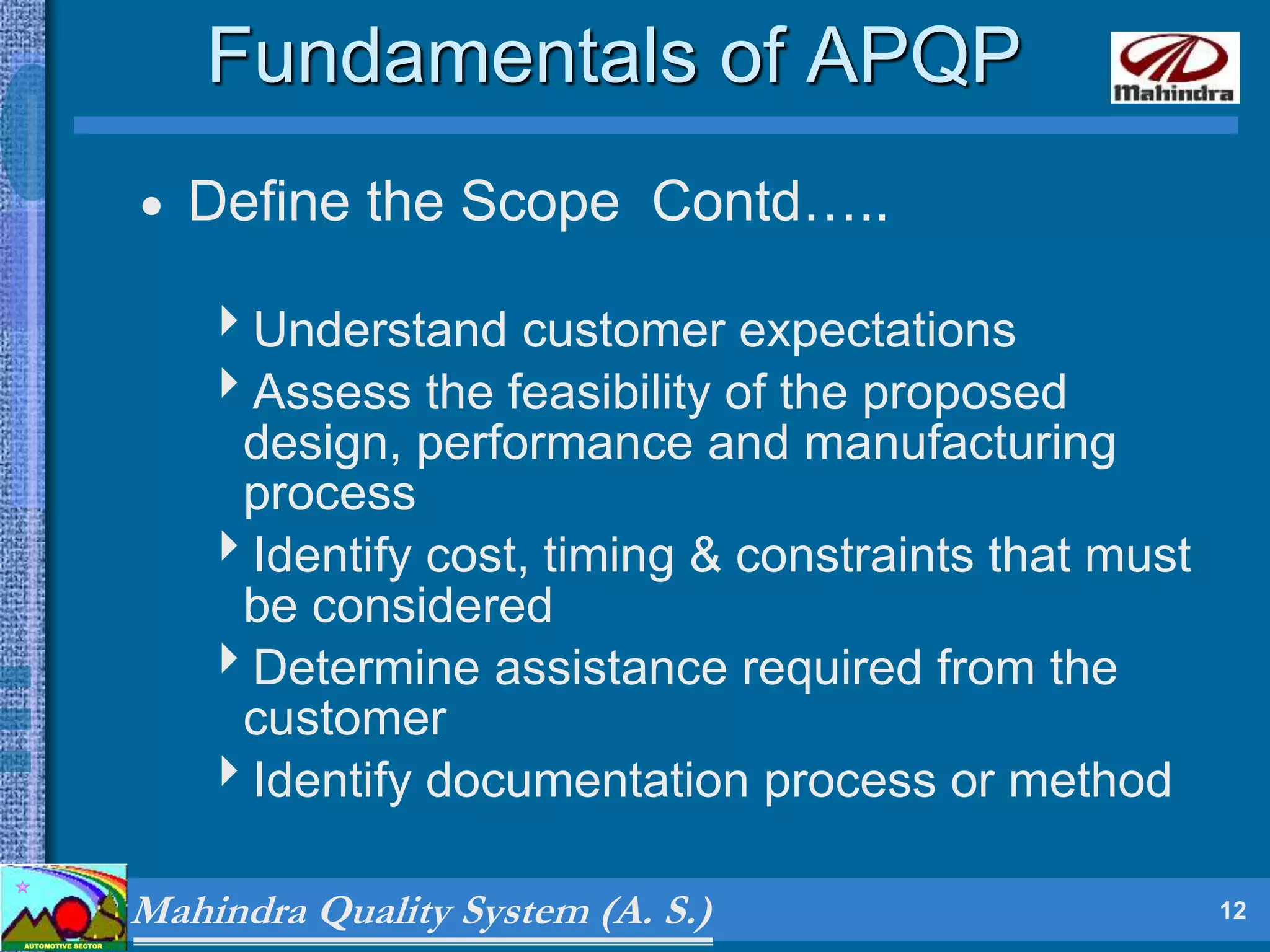 Apqp fundamentals | PPT