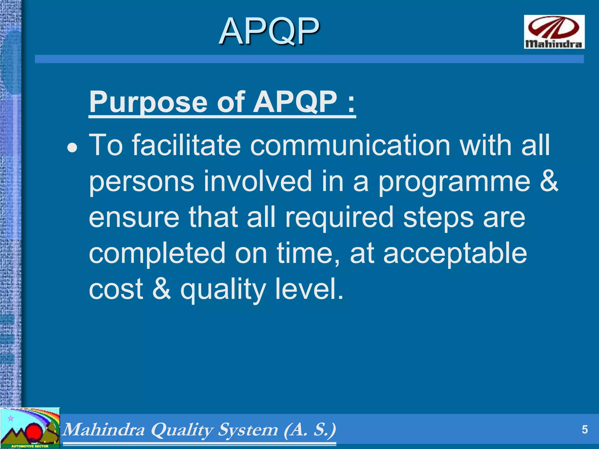 Apqp fundamentals | PPT