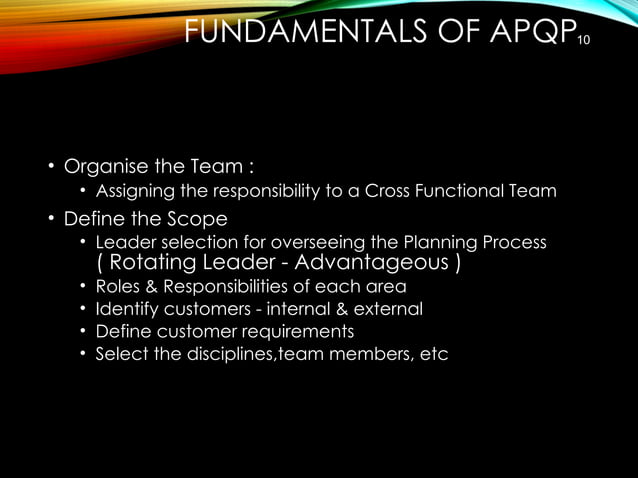 apqp tool for manufacturing trainingg.ppt