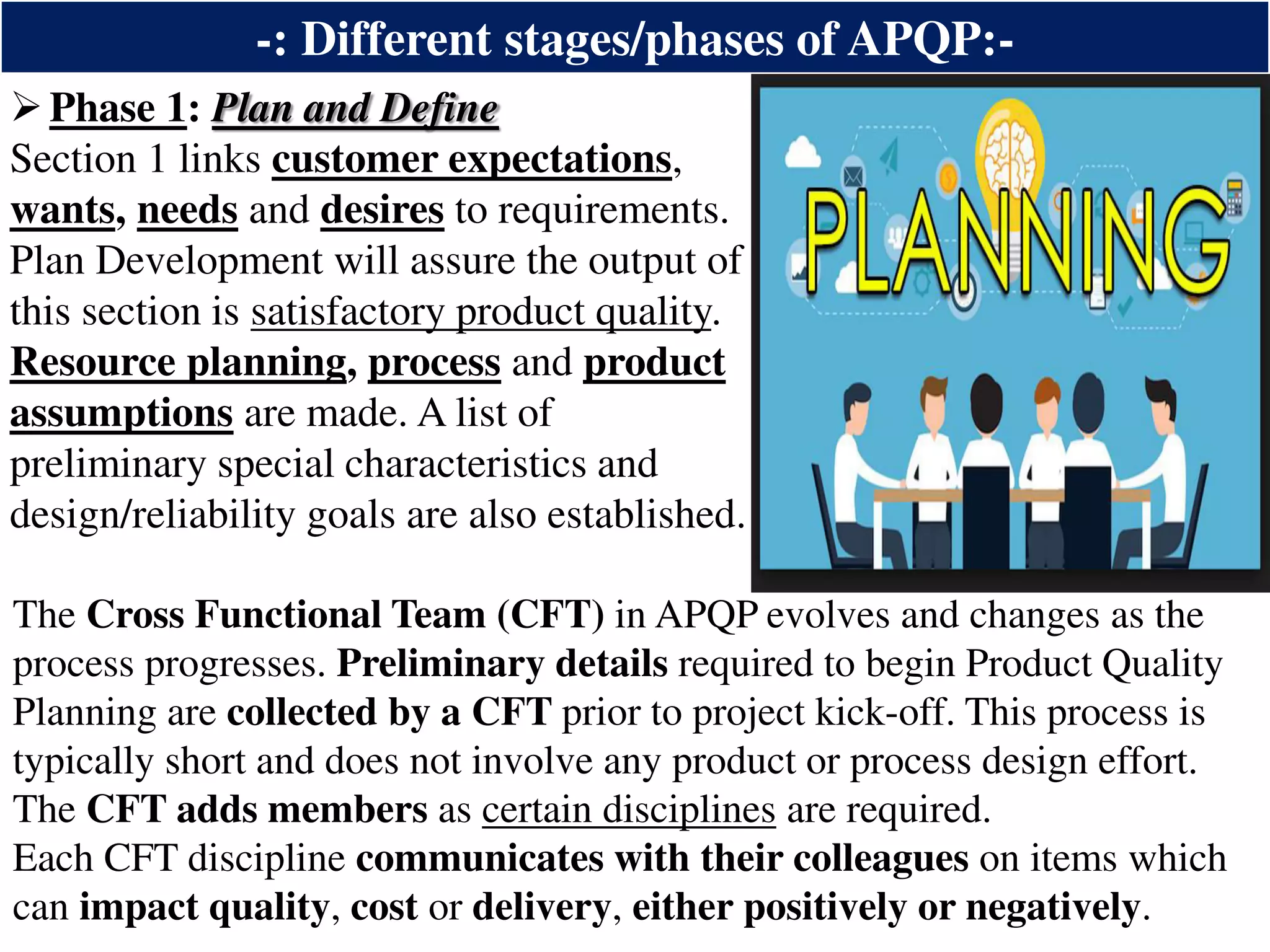 Advanced Product Quality Planning presentation | PDF