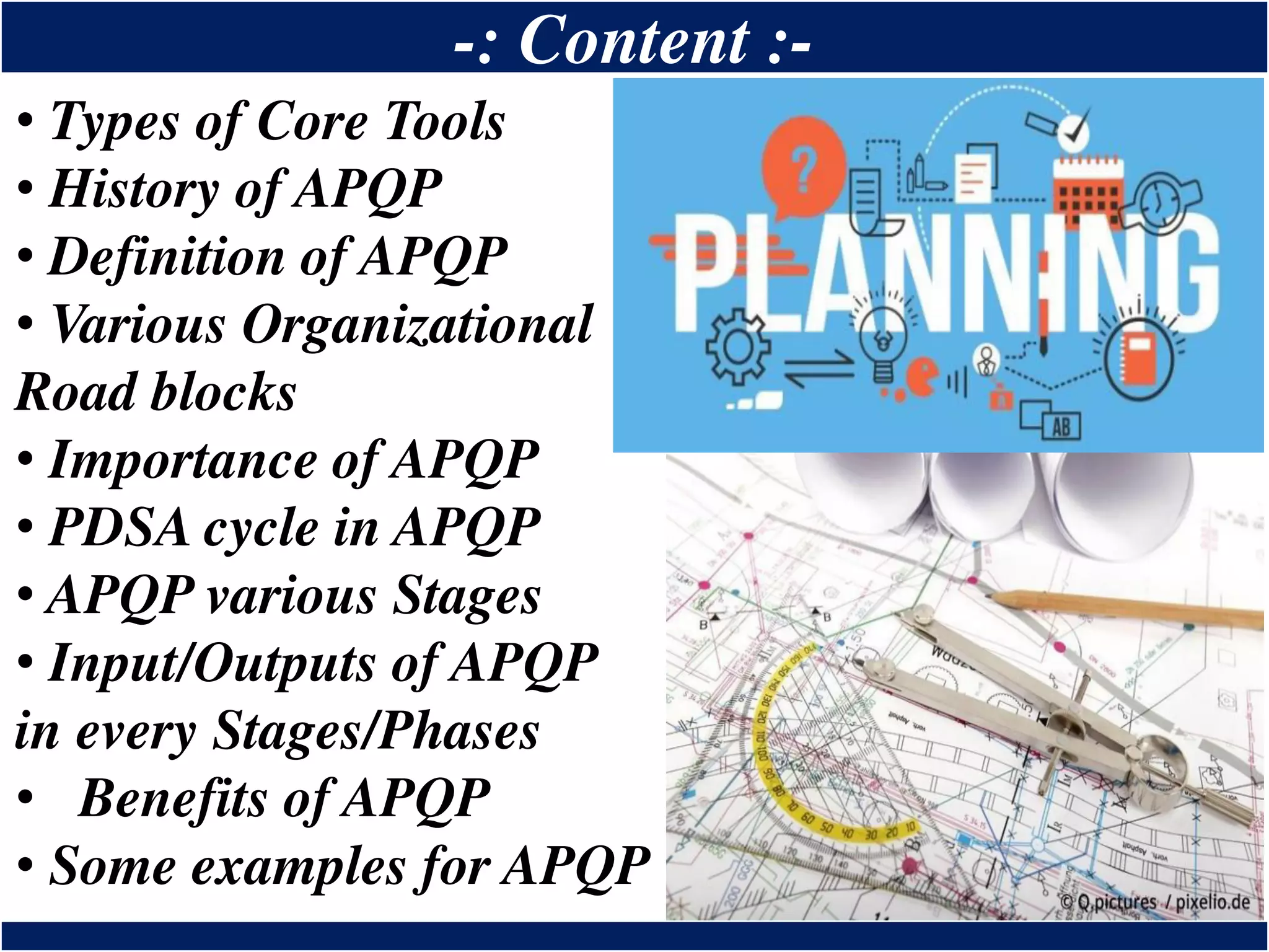 Advanced Product Quality Planning presentation | PDF
