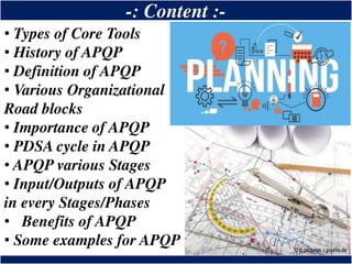 Advanced Product Quality Planning presentation | PDF | Business ...