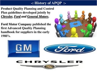 Advanced Product Quality Planning presentation | PDF