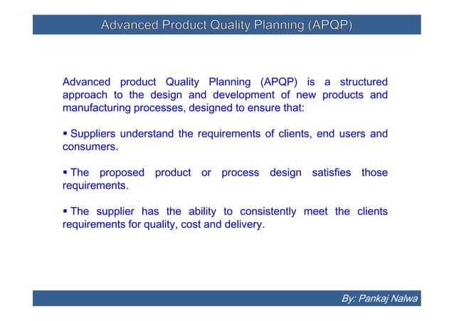 APQP | PPT