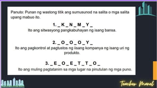 ARALING PANLIPUNAN QUARTER 3 WEEK 7 POWERPOINT | PPTX