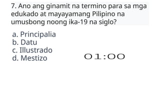 AP QUIZ. ang kolonyalismo at imperyalismo | PPT
