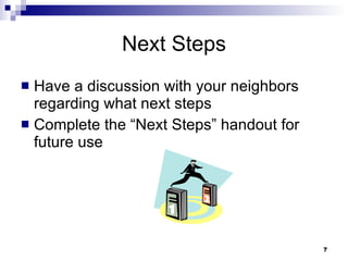 First Steps Presentation | PPT