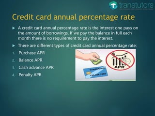Annual Percentage Rate (APR) | Accounting | PPTX