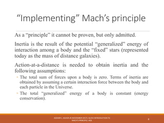A quick introduction to Mach's principle | PDF