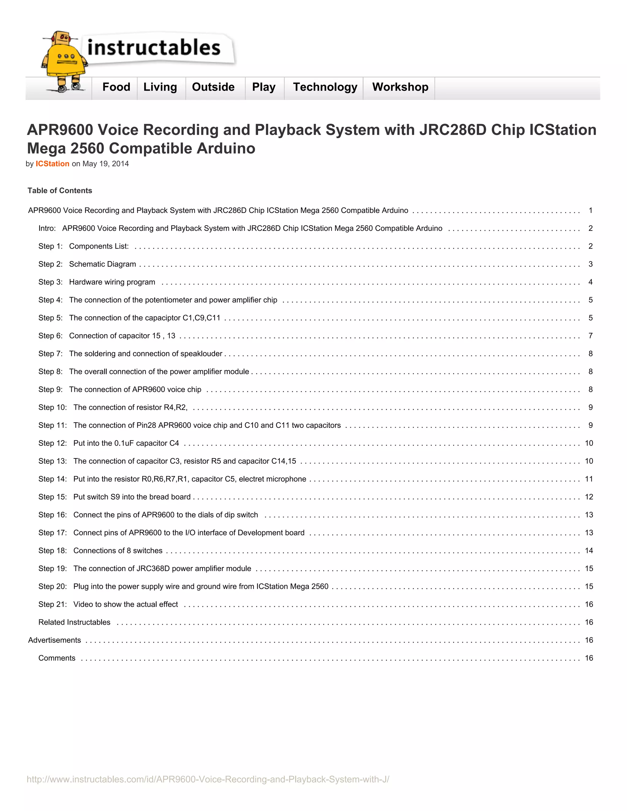 Apr9600 voice-recording-and-playback-system-with-j | PDF