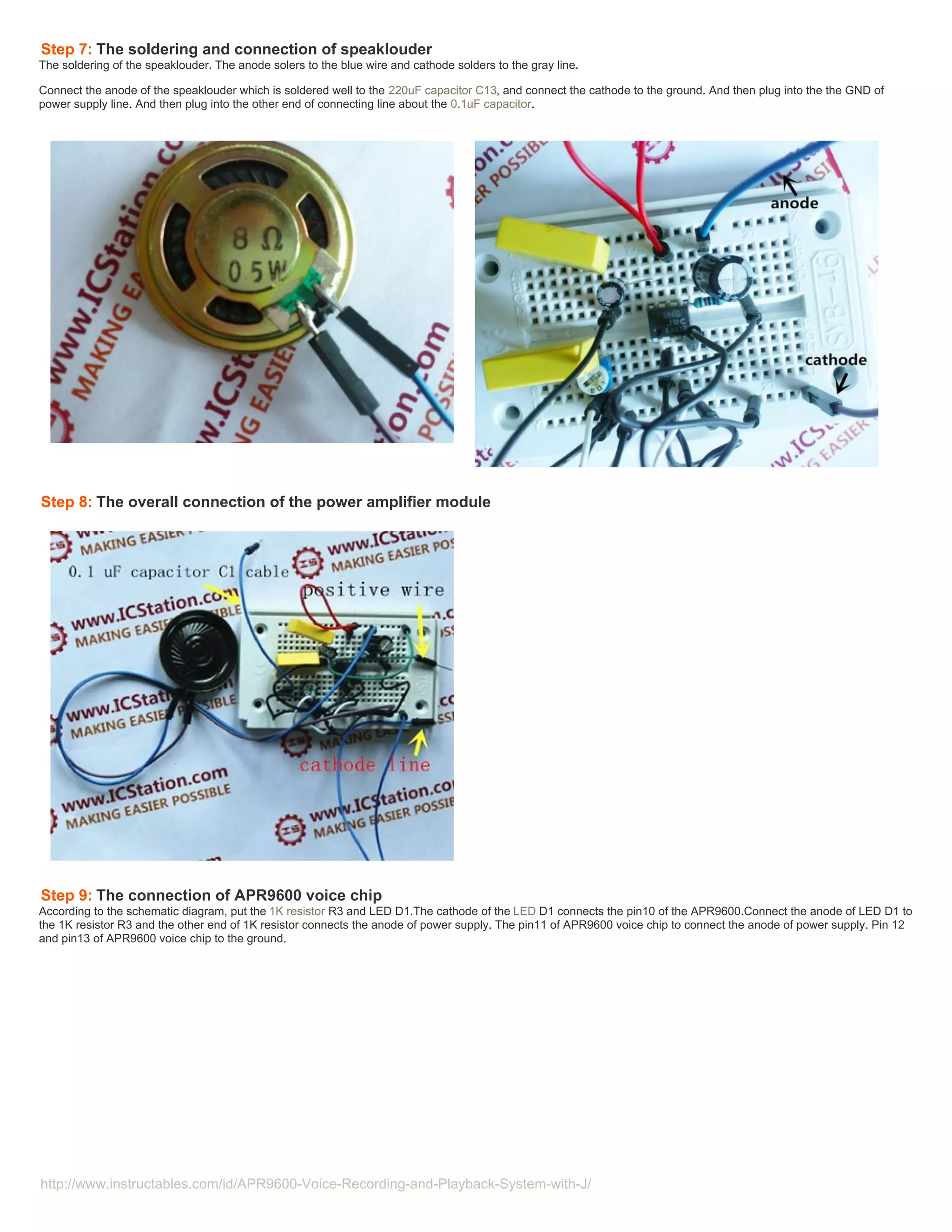 Apr9600 voice-recording-and-playback-system-with-j | PDF