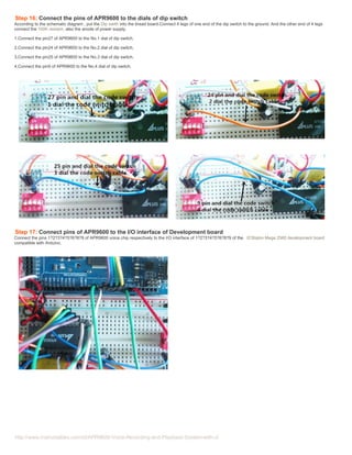 Apr9600 voice-recording-and-playback-system-with-j | PDF
