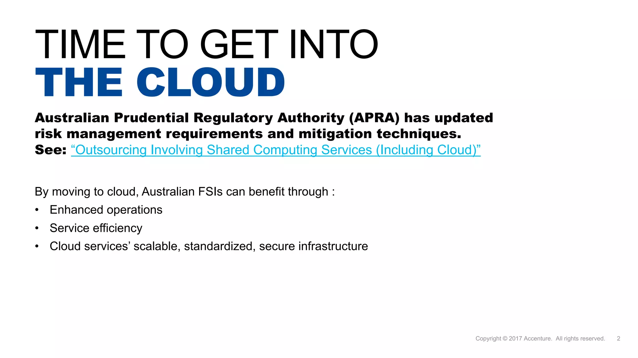 Accenture Security Framework for AWS - Australian Prudential Regulatory ...