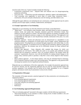 A practical approach for ship construction cost estimation | PDF