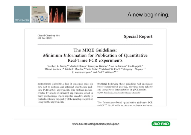 A practical approach to assay design for qPCR | PDF | Chemistry | Science