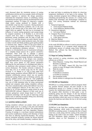 A practical approach to eliminate defects in gravity die cast al alloy casting using simulation ...