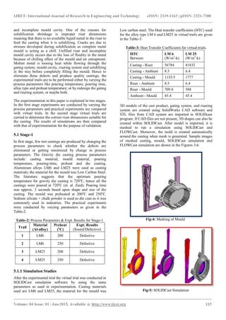 A practical approach to eliminate defects in gravity die cast al alloy casting using simulation ...