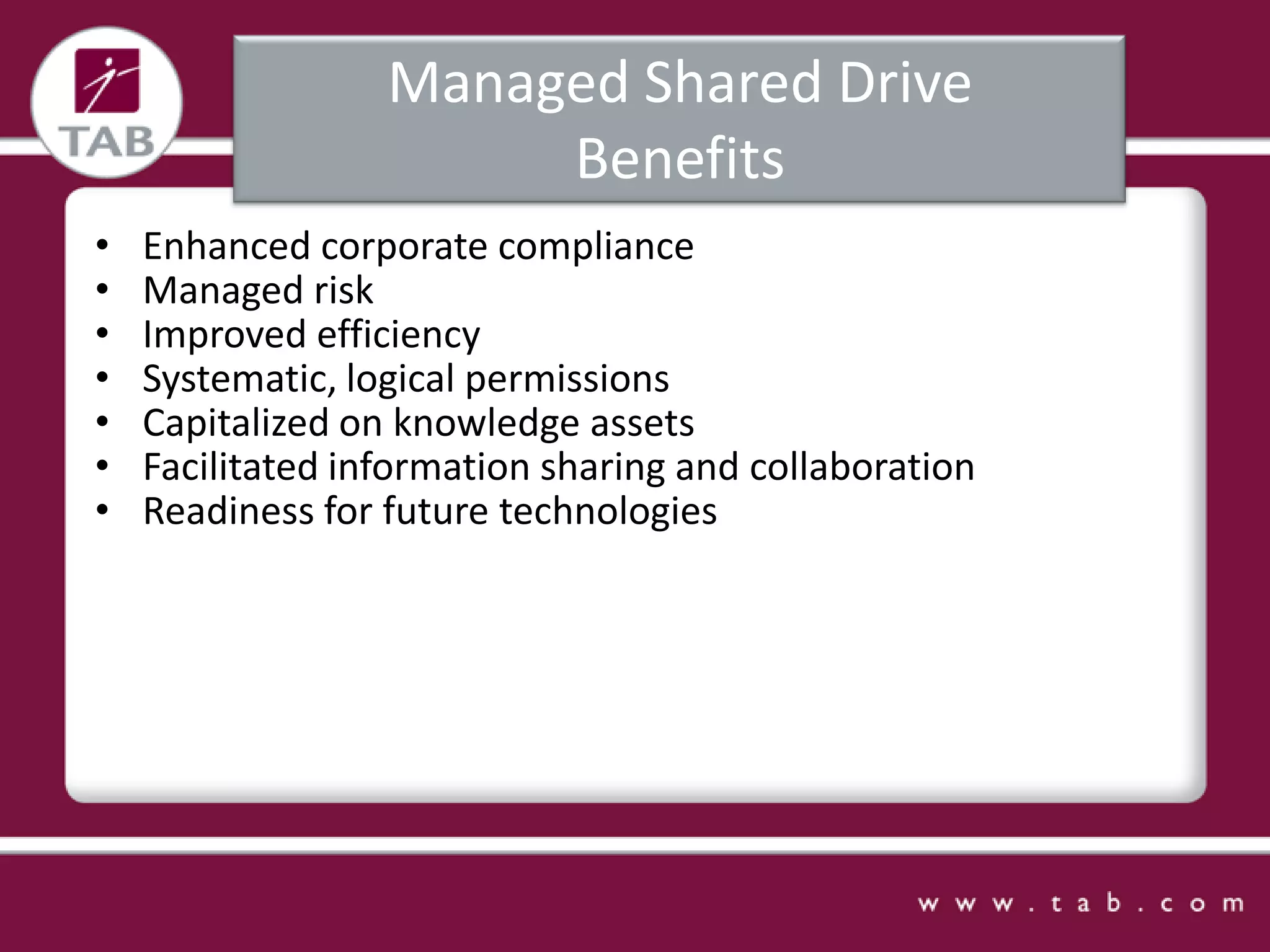 A Practical Approach to Managed Shared Drives | PPTX