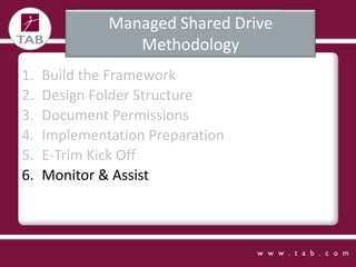 A Practical Approach to Managed Shared Drives | PPTX
