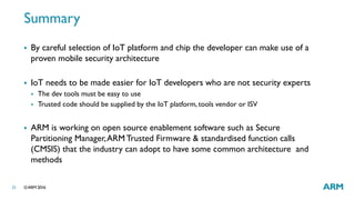 A practical approach to securing embedded and io t platforms | PPT