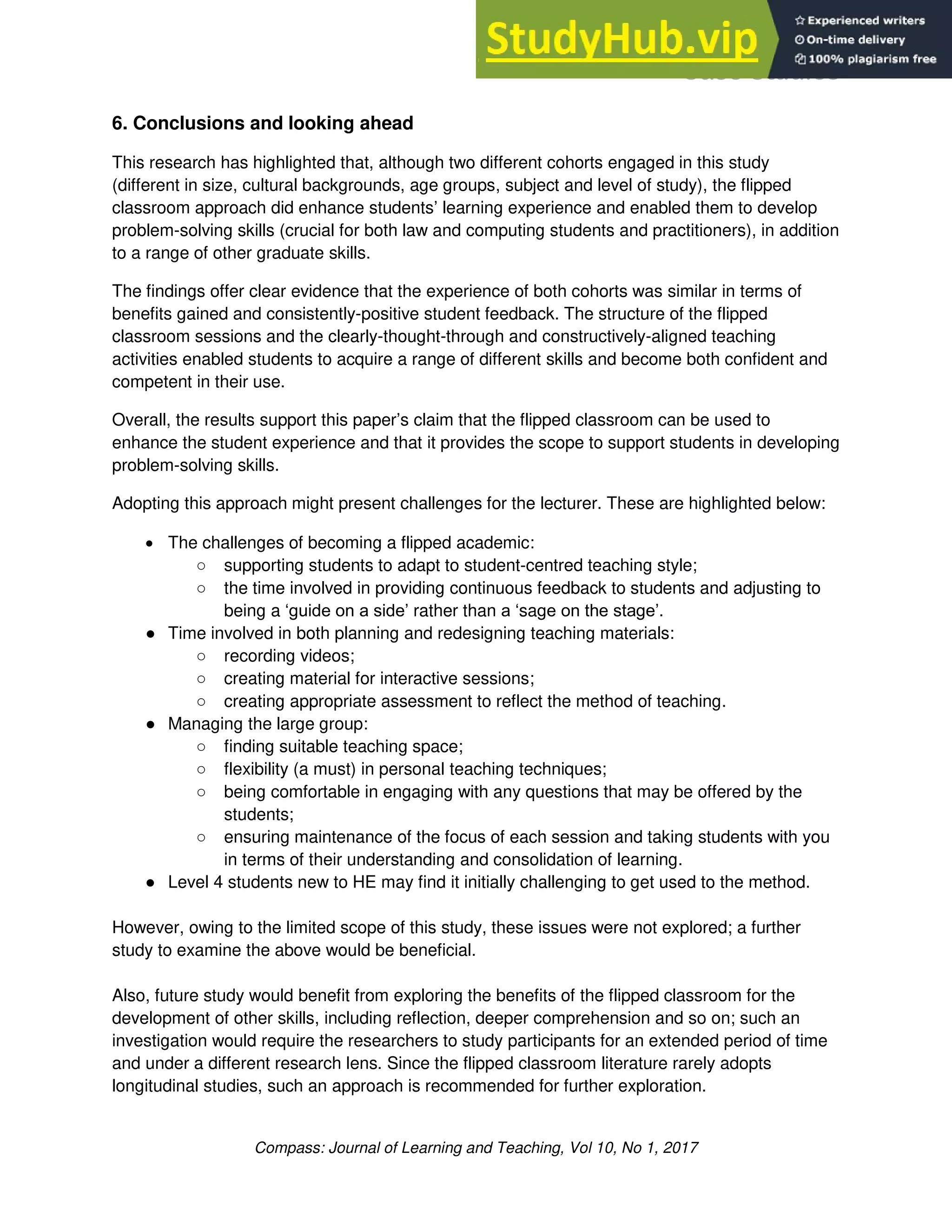 A Practical Case Study Exploring How Flipped Learning Affects The ...