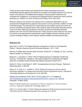 A Practical Case Study Exploring How Flipped Learning Affects The Development Of Problem Solving ...